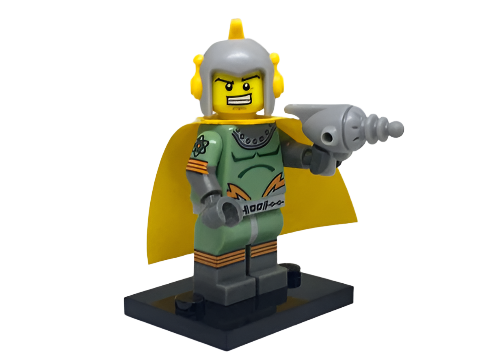 Collectible Minifigures Retro Space Hero, Series 17 – Bricker King