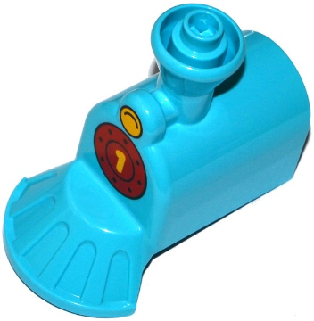 Duplo, Train Steam Engine Front with Cow Catcher with Yellow Headlight ...