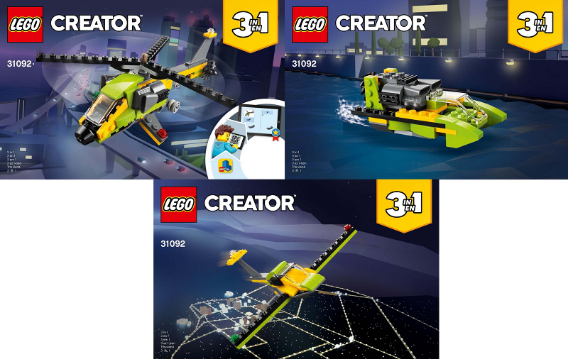 Instructions for Set 31092 Helicopter Adventure – Bricker King