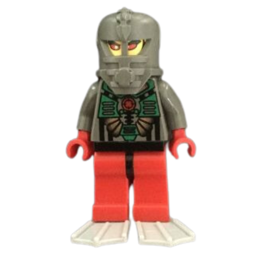 Commander Manta Ray, Light Gray Flippers – Bricker King