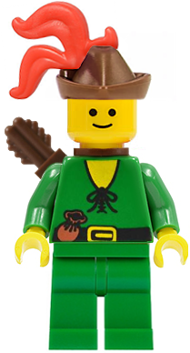 Forestman, Pouch, Brown Hat, Red 3-Feather Plume, Quiver – Bricker King