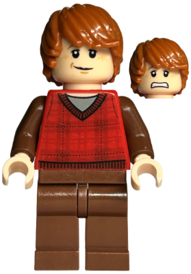 Ron Weasley, Red Tartan Sweater, Reddish Brown Legs – Bricker King