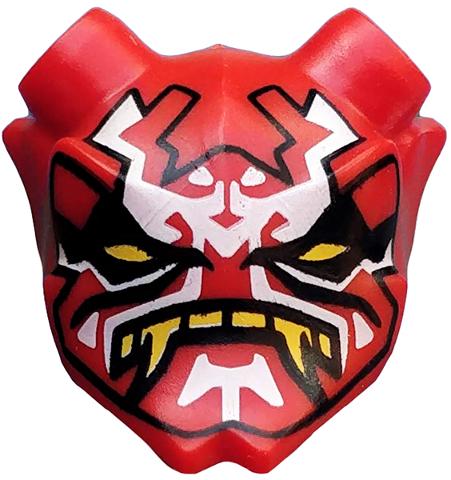 Minifigure, Visor Mask Ninjago Oni with Mask of Vengeance Pattern ...