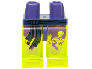 Hips and Trans-Neon Green Legs with Dark Blue Sash and Tattered Robe P ...