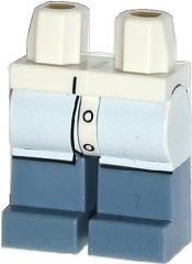 Hips and Sand Blue Legs with Lab Coat with 2 Buttons Pattern – Bricker King