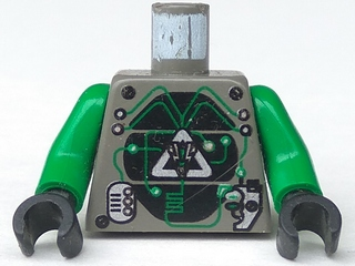 Torso Space Insectoids Silver Logo on Black Panels, 2 Silver Panels Pa ...