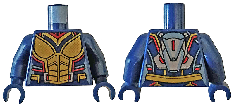Torso Female Outline with Gold Body Armor with Dark Red Trim Pattern ...