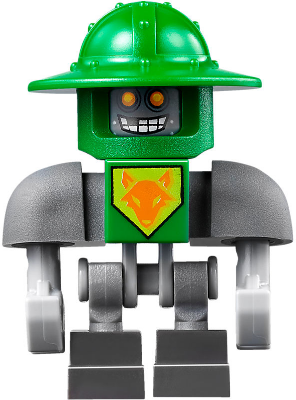 Aaron Bot, Dark Bluish Gray Shoulders and Green Helmet – Bricker King
