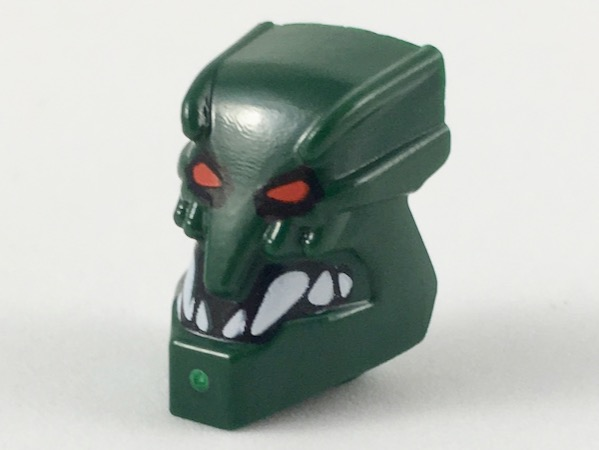 Minifigure, Head, Modified Bionicle Piraka Zaktan with Eyes and Teeth ...